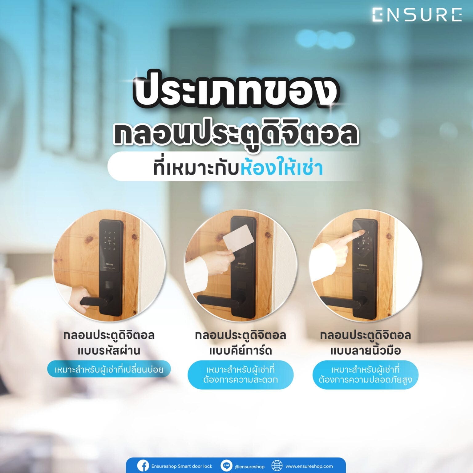 ทำห้องให้เช่า ติด กลอนประตูดิจิตอล คุ้มค่าไหม